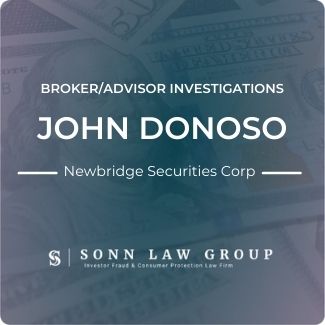 John Frank Donoso, Broker with Newbridge Securities Corporation, Facing ...