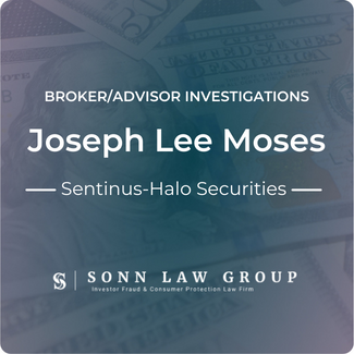 Joseph Lee Moses, Broker with Sentinus-Halo Securities, Facing Customer ...